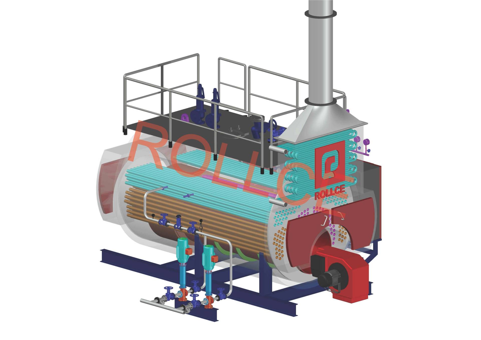 Oil/Gas Fired Package Steam Boiler – Rollce Engineering